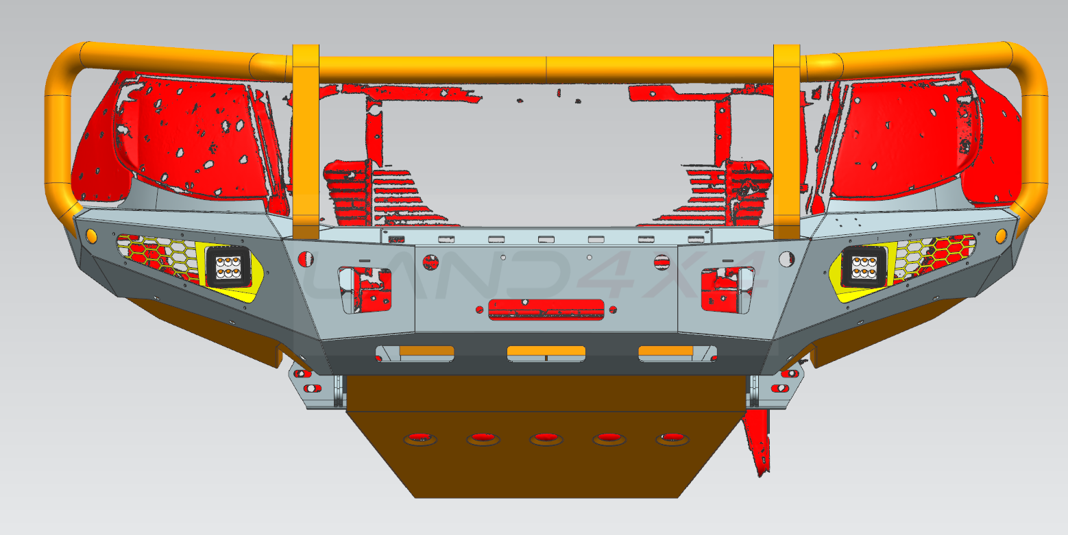 2011-2015 Ford Ranger T6 PX1 front bull bar – LAND 4X4